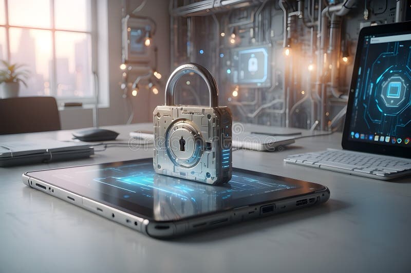 Data Privacy and Protection Network Security Concept Stock Photo ...