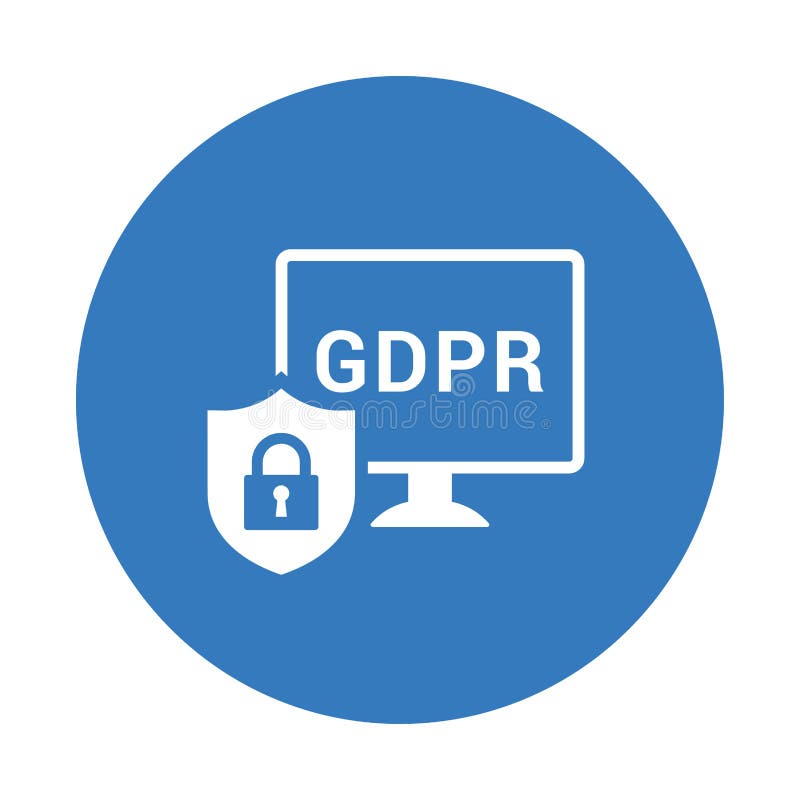 Data, Privacy, Protection, Regulation Icon. Blue Color Design Stock ...