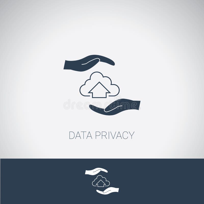 Data Privacy Symbol. Cloud Computing Protection Stock Vector ...