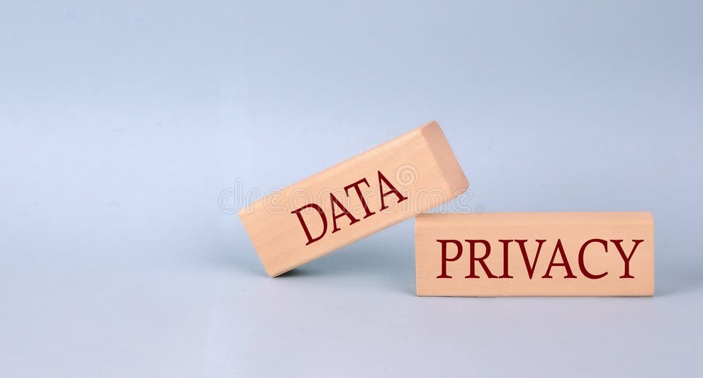 Word DATA PRIVACY on a Paper with Ped Pencil on Wooden Background Stock ...