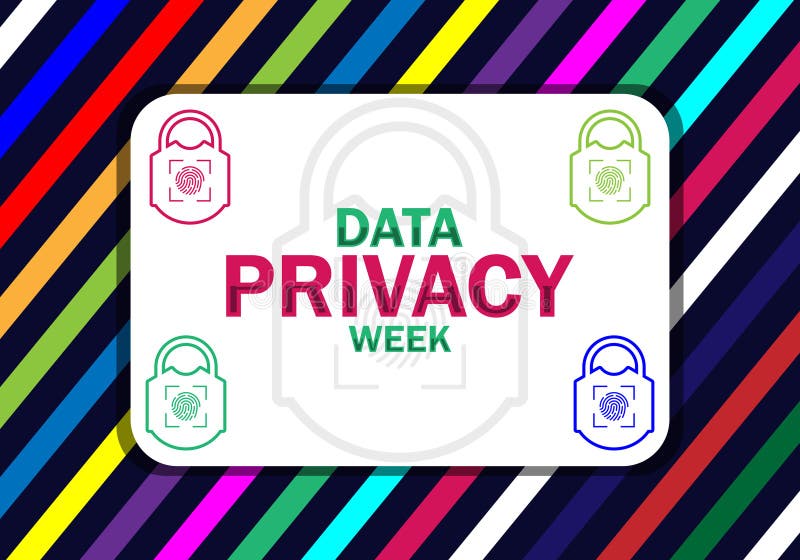 Data Privacy Week Vector Illustration Stock Vector - Illustration of ...