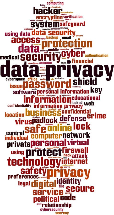 Data privacy word cloud stock vector. Illustration of data - 173450160
