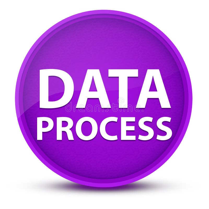 Data Process Luxurious Glossy Purple Round Button Abstract Stock ...