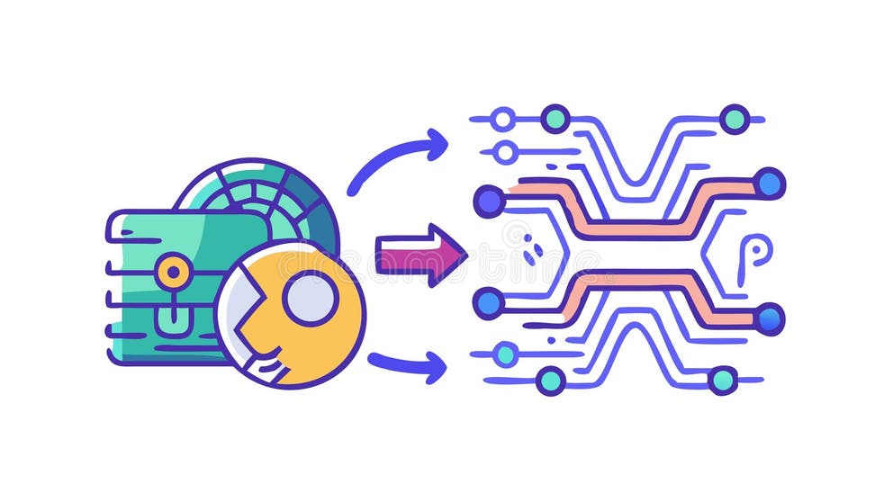 Data Processing, AI Algorithms, Information Technology, Vector Design Generative AI Stock Vector ...