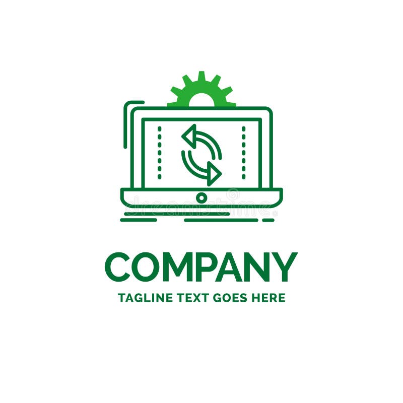 Data, Processing, Analysis, Reporting, Sync Flat Business Logo T Stock ...