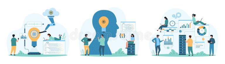 Data Processing Cartoon Stock Illustrations – 1,520 Data Processing ...