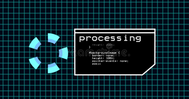 Data Processing Concept. Future Data Loading Concept. Animated Data ...