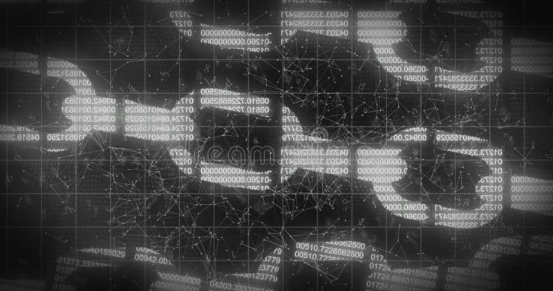 Data Processing on Digital Chain Against Network of Connections Stock ...