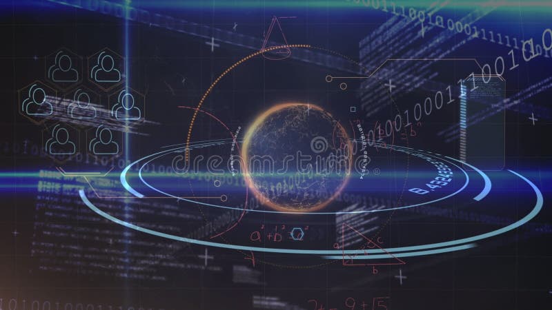 Data Processing And Globe Against Binary Coding And Mathematical