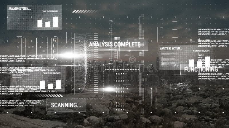 Data Processing on Grey Background Stock Video - Video of abstract ...