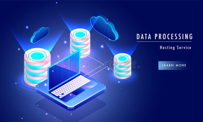 Data Processing Hosting Service Concept Based Landing Page Design with ...