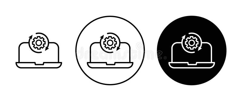 Data processing icon stock vector. Illustration of change - 307758377