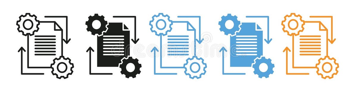 Data Processing Icon Stock Illustrations – 23,064 Data Processing Icon ...