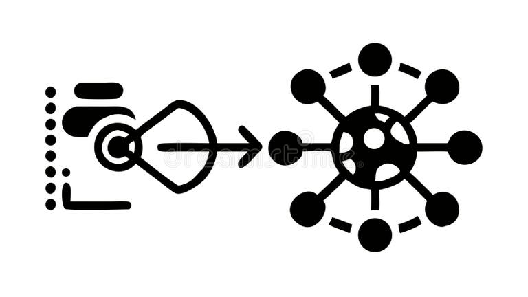 Data Processing Pathway, Information Transformation, Digital Analysis, Vector Design Generative ...