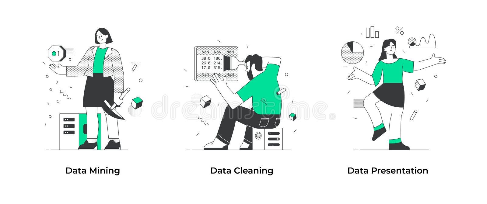 Data Science Doodle Concept Stock Vector - Illustration of innovation ...