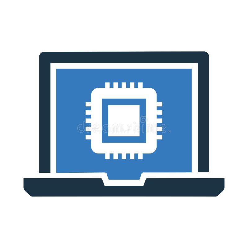 Data Processing, Processor Icon. Vector Graphics Stock Vector ...