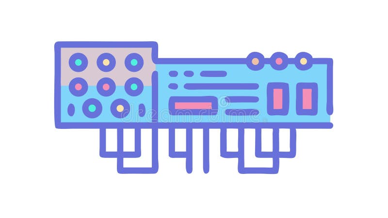 Data Processing, Server System, Vector Design Generative AI Stock Vector - Illustration of ideal ...