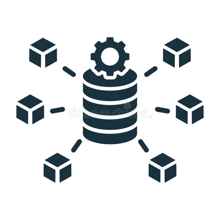 Data Processing System Managing Multiple Data Blocks with Gear Icon ...