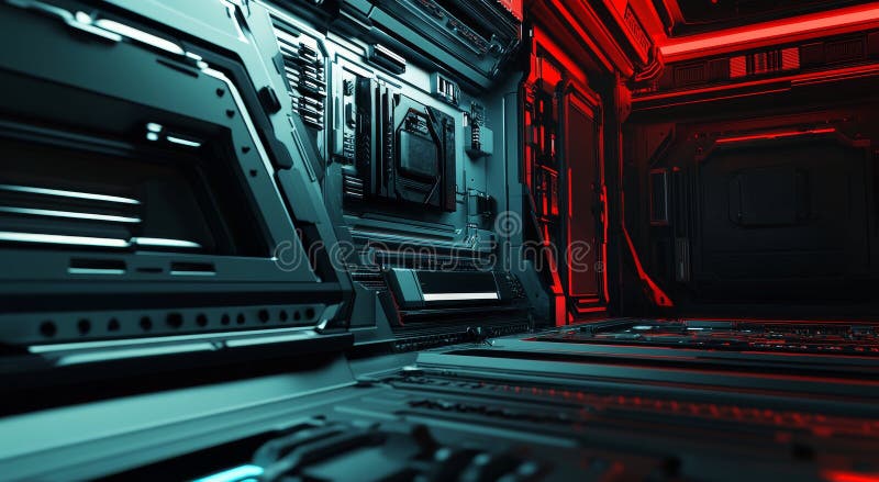 Data Processing Takes Center Stage in a Tech Background Where a Circuit ...