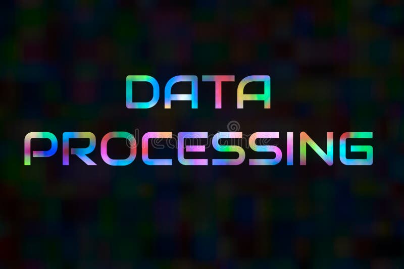 Data Processing Text Pixel Background Technical Topic Stock Photos ...