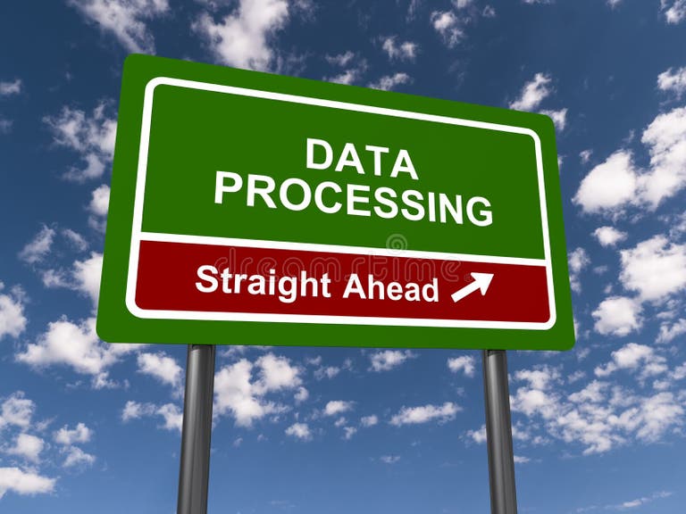 Data Processing Traffic Sign Stock Image - Image of information ...