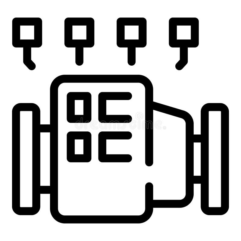 Data Processing Unit Receiving Information Signals Icon Stock ... Data Processing Unit Receiving Information Signals Icon Stock ...