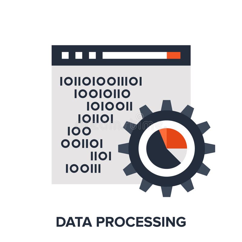 Data Processing Vector Illustration Concept Stock Vector - Illustration of datum, data: 364377982