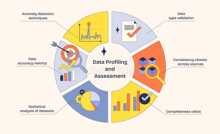 Data Profiling and Assessment Diagram Shows Key Concepts Like Anomaly ...