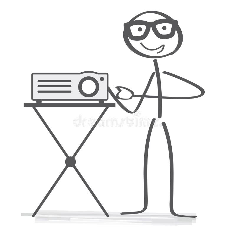 Data Projector Presentation Stock Illustration - Illustration of ...