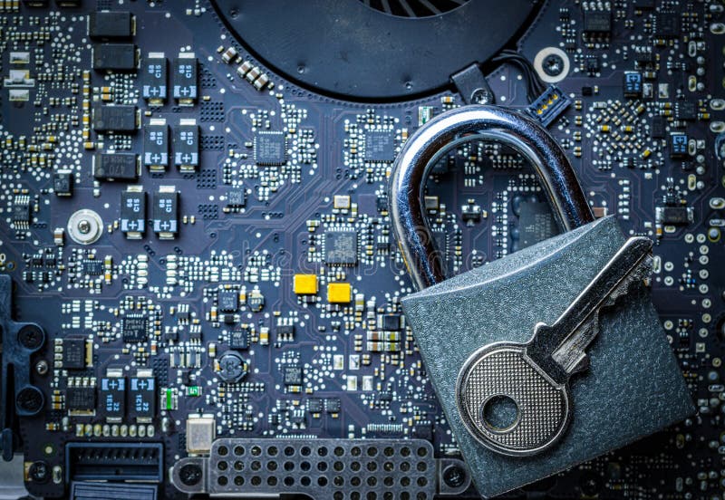 Data Protecting Security Concept. Computer Internet Protection with ...