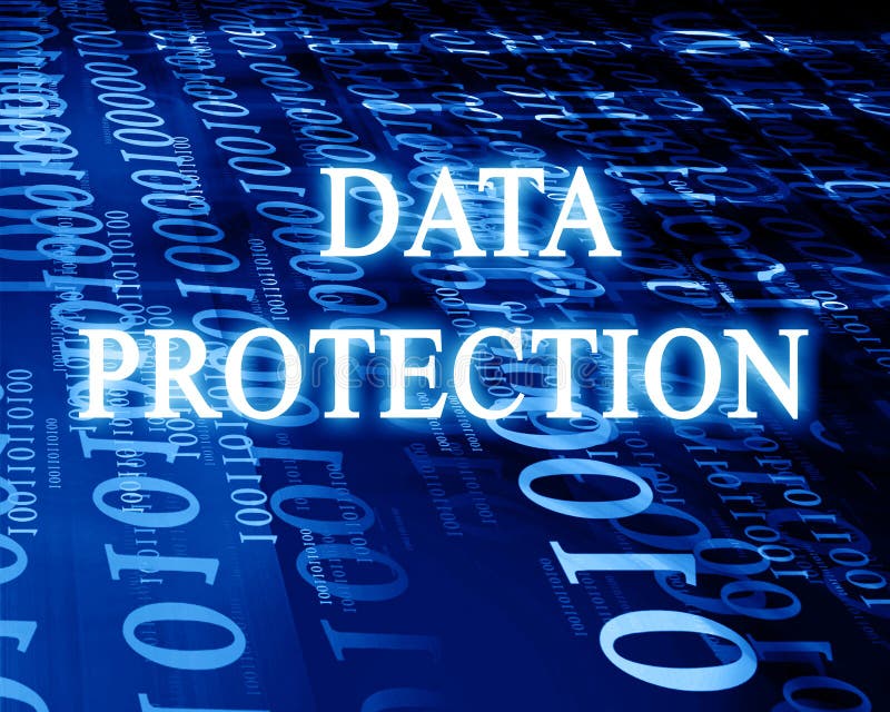 Data protection stock illustration. Illustration of electronic - 6930118