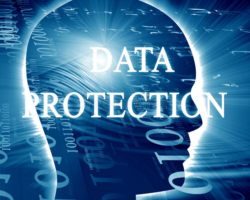 Data protection stock illustration. Illustration of bytes - 7891309