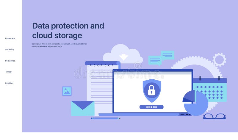 Data Protection and Cloud Storage. Design of the Main Page of the Site ...