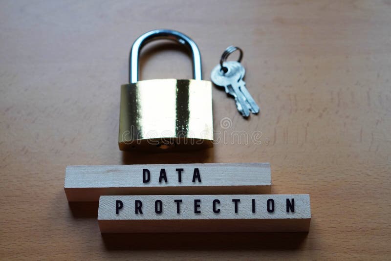 Data Protection Concept. Computer Security Stock Photo - Image of ...