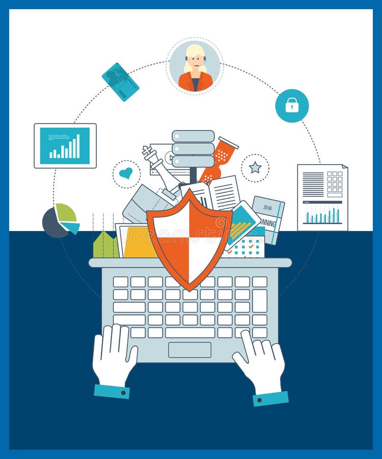 Data Protection Concept. Planning, Financial Strategy, Project ...