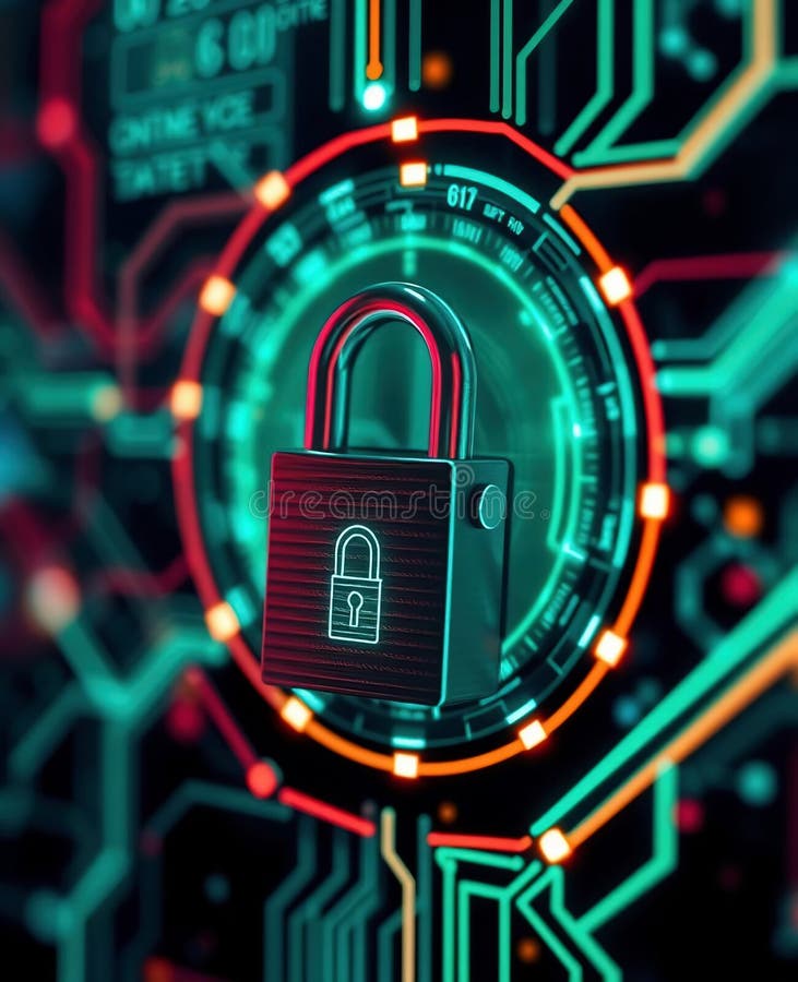 Security Breach Concept.Data Protection Cyber Security Privacy Internet Business Technology ...