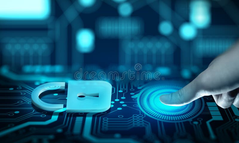 Data Protection Cyber Security Privacy With Fingerprint Identification