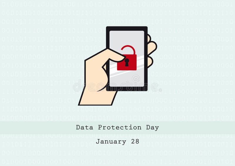 Data Protection Day vector stock vector. Illustration of design - 83533833