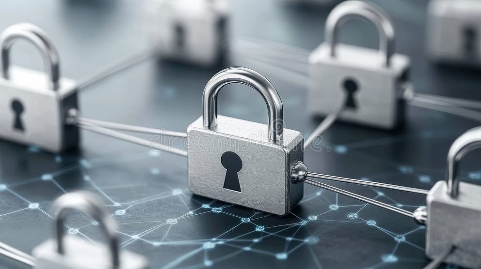 Data Protection in the Digital Age, a Secure Lock Symbolizes ...