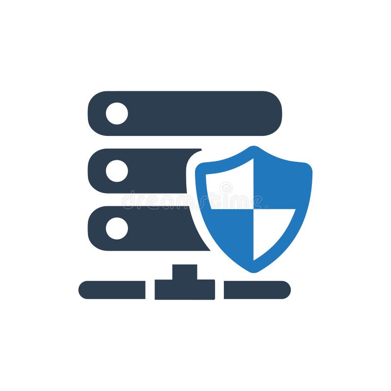 Data Protection Icon stock vector. Illustration of storage - 111769913