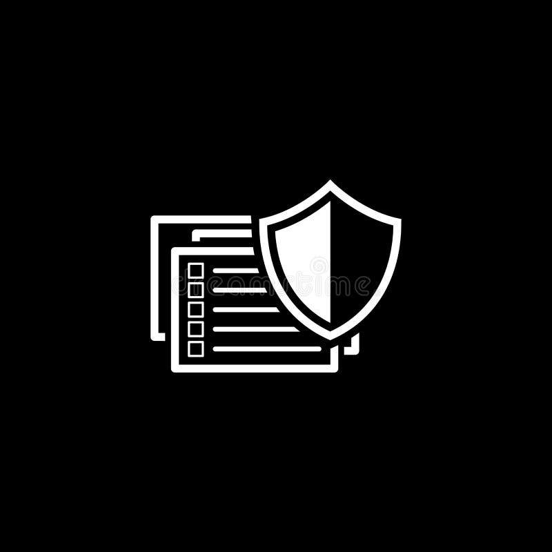 Data Protection Icon. Flat Design Stock Vector - Illustration of data ...