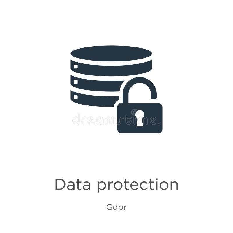 Data Protection Icon Vector. Trendy Flat Data Protection Icon from Gdpr ...