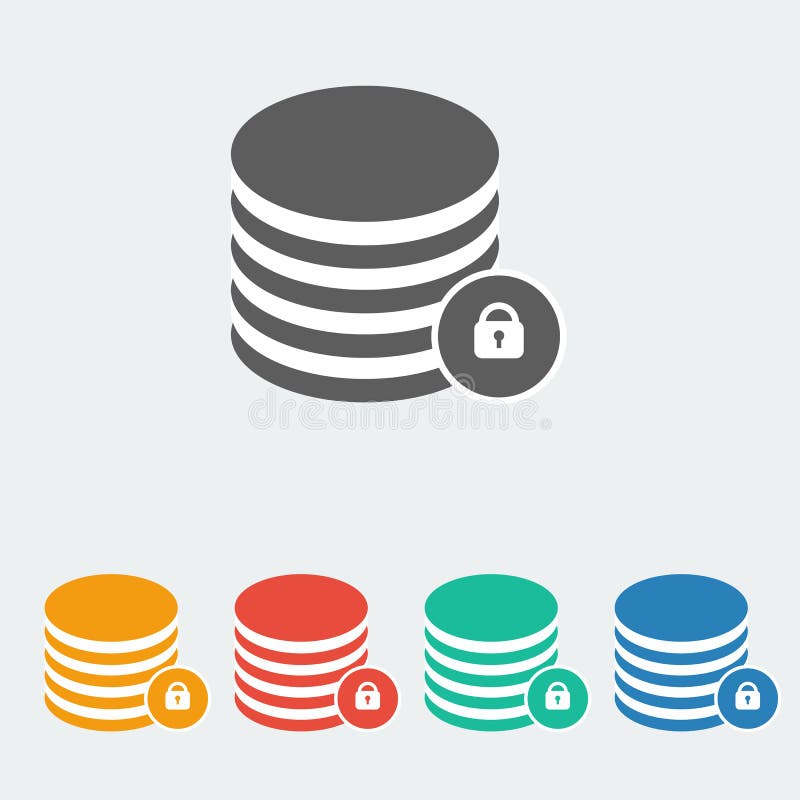 Data protection icon stock vector. Illustration of sign - 83736053