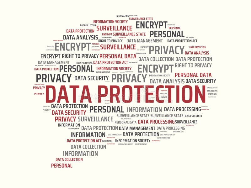 DATA PROTECTION - Image with Words Associated with the Topic DATA ...
