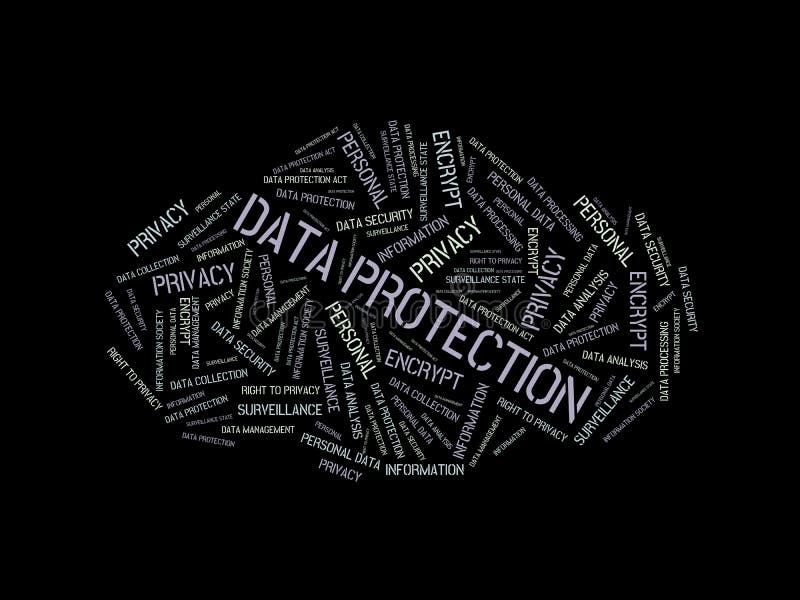 DATA PROTECTION - Image with Words Associated with the Topic DATA ...