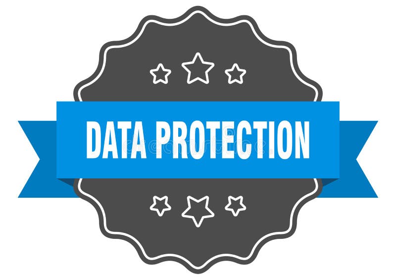 Data Protection Label. Data Protection Isolated Seal. Sticker. Sign ...