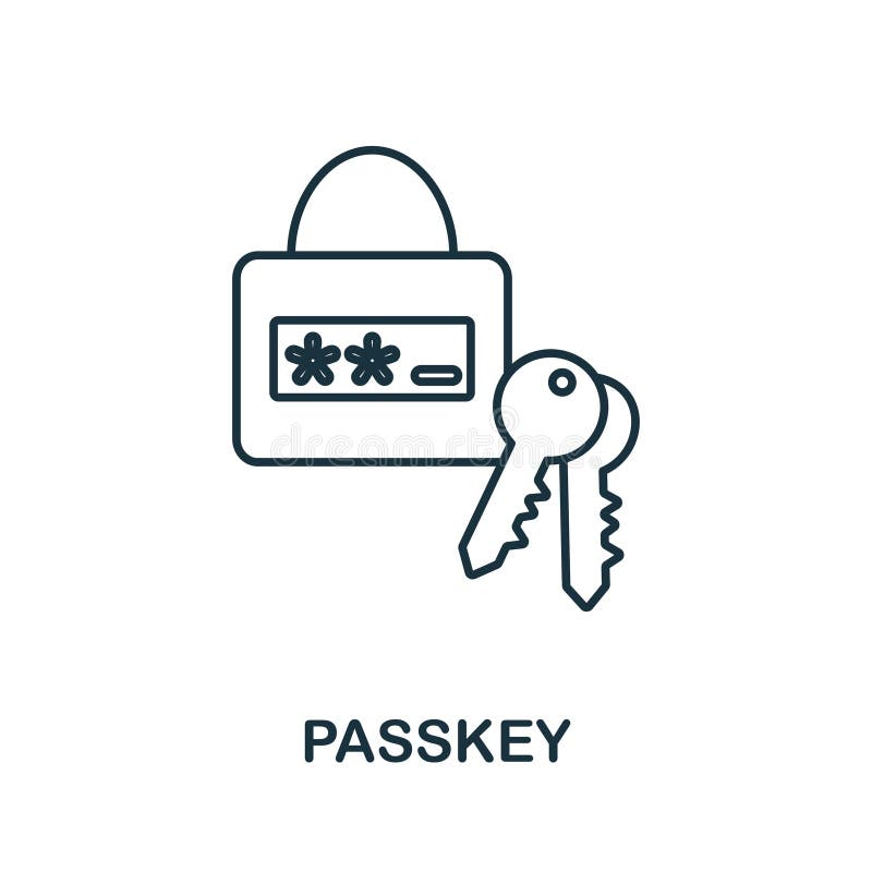 Data Protection Line Icon. Simple Element from Internet Security Collection. Creative Data ...