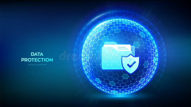 Data Protection. Personal Data Security Stock Vector - Illustration of ...