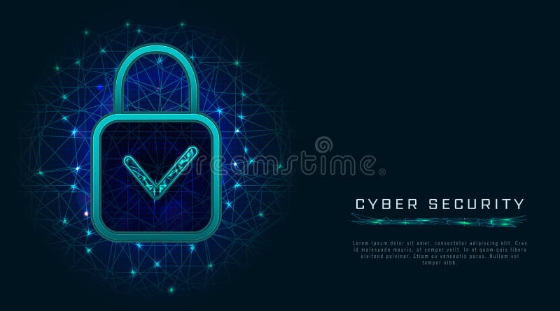 Data Protection Privacy Concept with Digital Padlock and Check Mark on ...