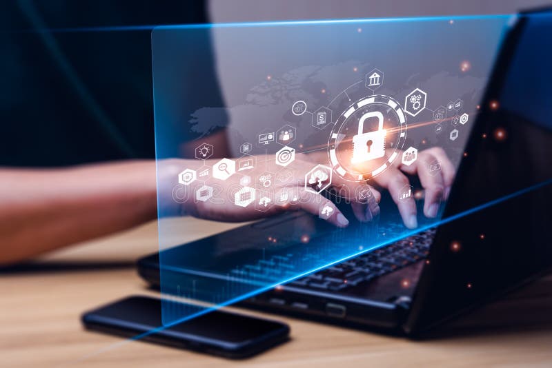 Data Protection Privacy Concept and Internet Security and Cyber Network ...